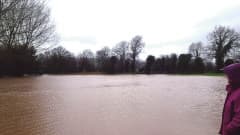 Hay-on-Wye housing site flooded | brecon-radnor.co.uk