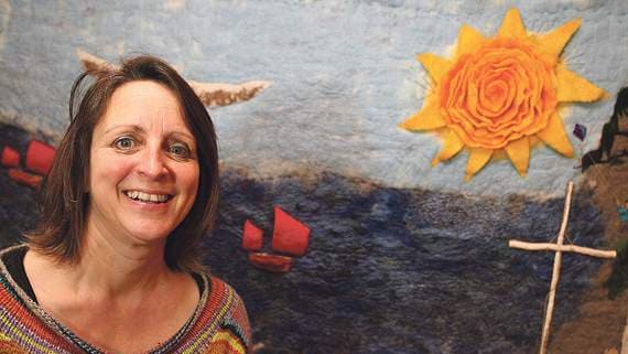 Artist Fiona sees work unveiled at church | brecon-radnor.co.uk