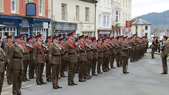 Army corps receives freedom of Brecon in town centre ceremony | brecon ...