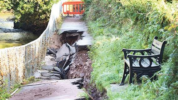 Flood washed away our footpath – will the homes be next? | brecon ...