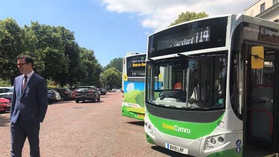 First day for new buses on TrawsCymru routes | brecon-radnor.co.uk