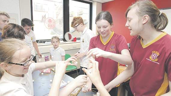 Welsh Bacc students entertain primary school children | brecon-radnor.co.uk
