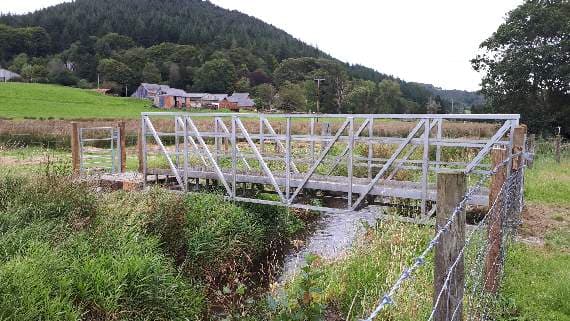New footbridge for Abbey Cwmhir after flood damage | brecon-radnor.co.uk