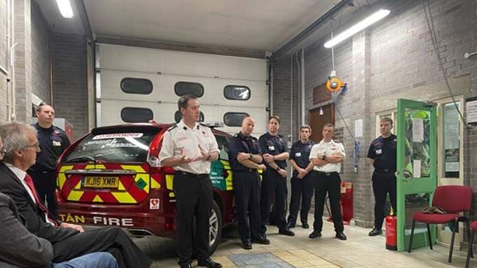 Fire station marks special anniversary | brecon-radnor.co.uk