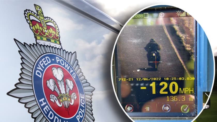Biker clocked by police doing 120 miles per hour near Brecon | brecon-radnor.co.uk
