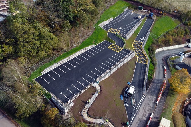 Staff car park at hospital nearing completion | brecon-radnor.co.uk