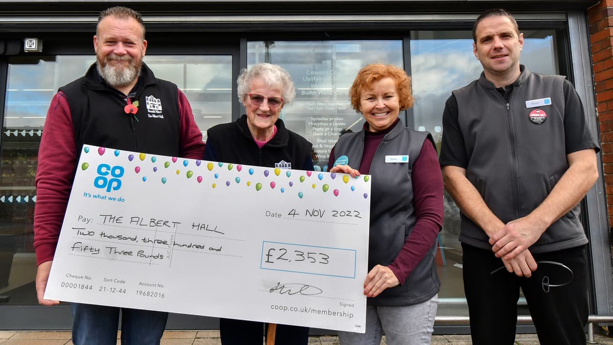 Co-op shoppers help raise over £8,000 for three charities | brecon ...