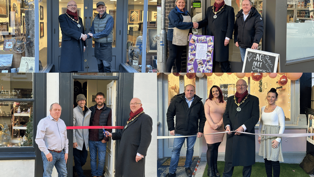 Mayor opens five new shops in Brecon | brecon-radnor.co.uk