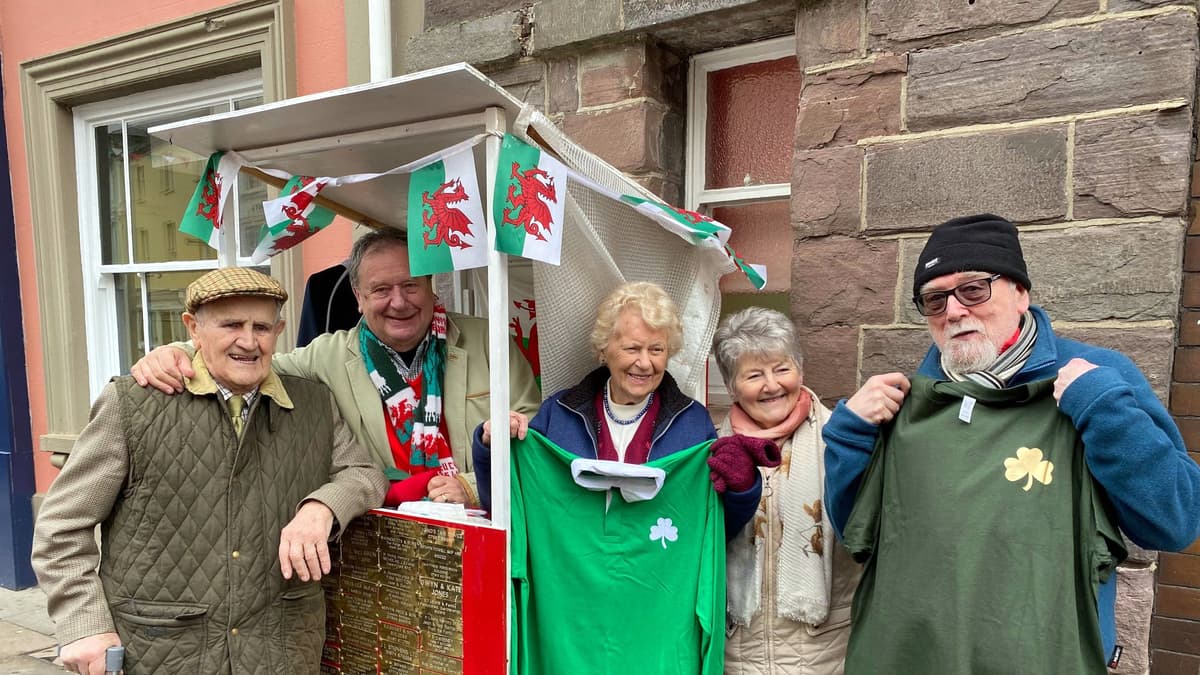 Rugby raffle winners claim prizes in Brecon | brecon-radnor.co.uk