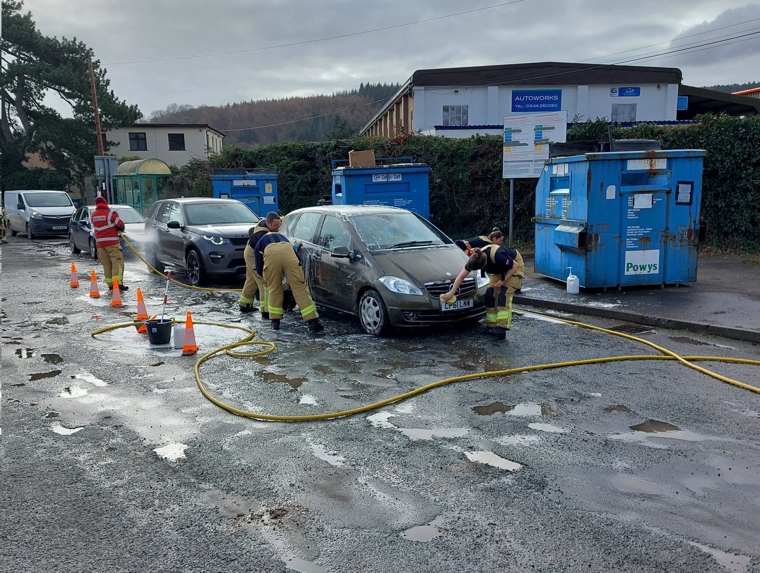 More than £1300 raised at Presteigne fire crew car wash | brecon-radnor ...