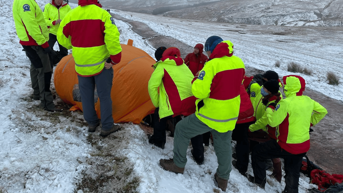 Brecon Mountain Rescue gets boost with new wheeled stretcher | brecon ...
