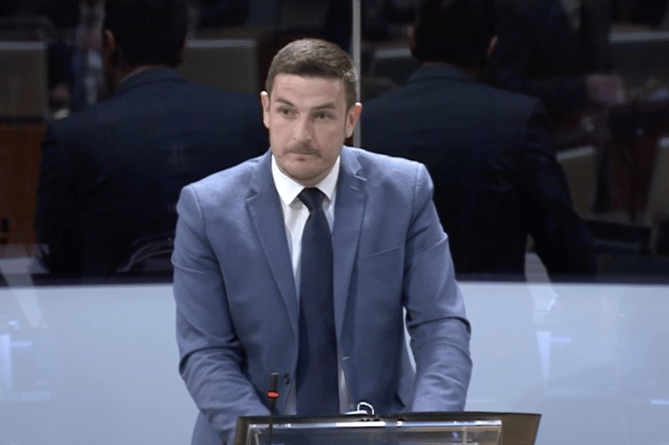 WATCH: James Evans presses for Government attendance at Gilestone Farm ...