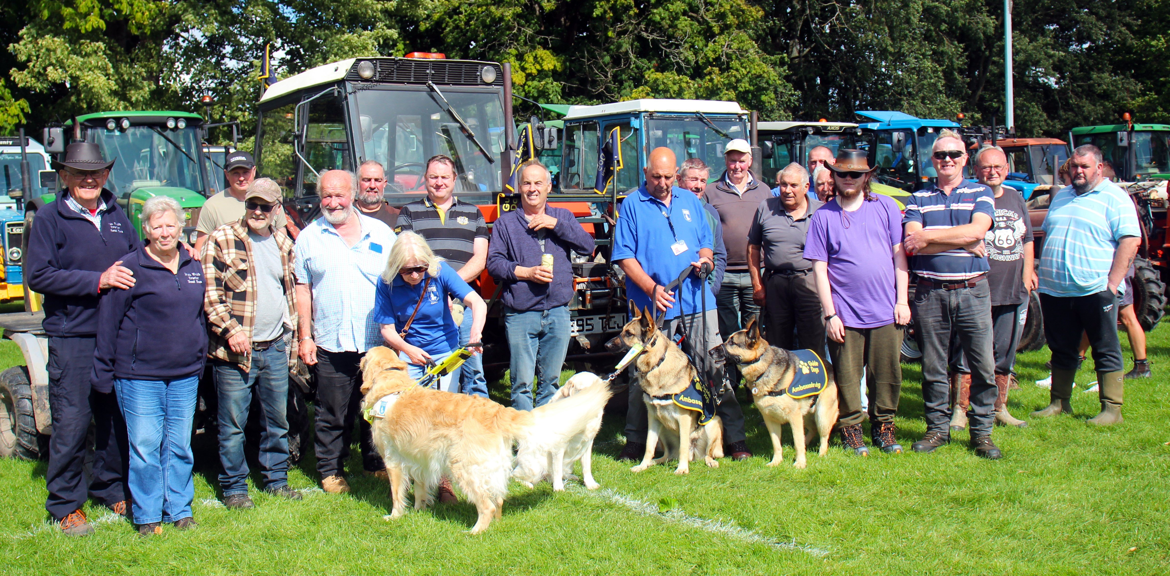 Inaugural Builth Wells tractor run raises hundreds for Guide Dogs Cymru ...