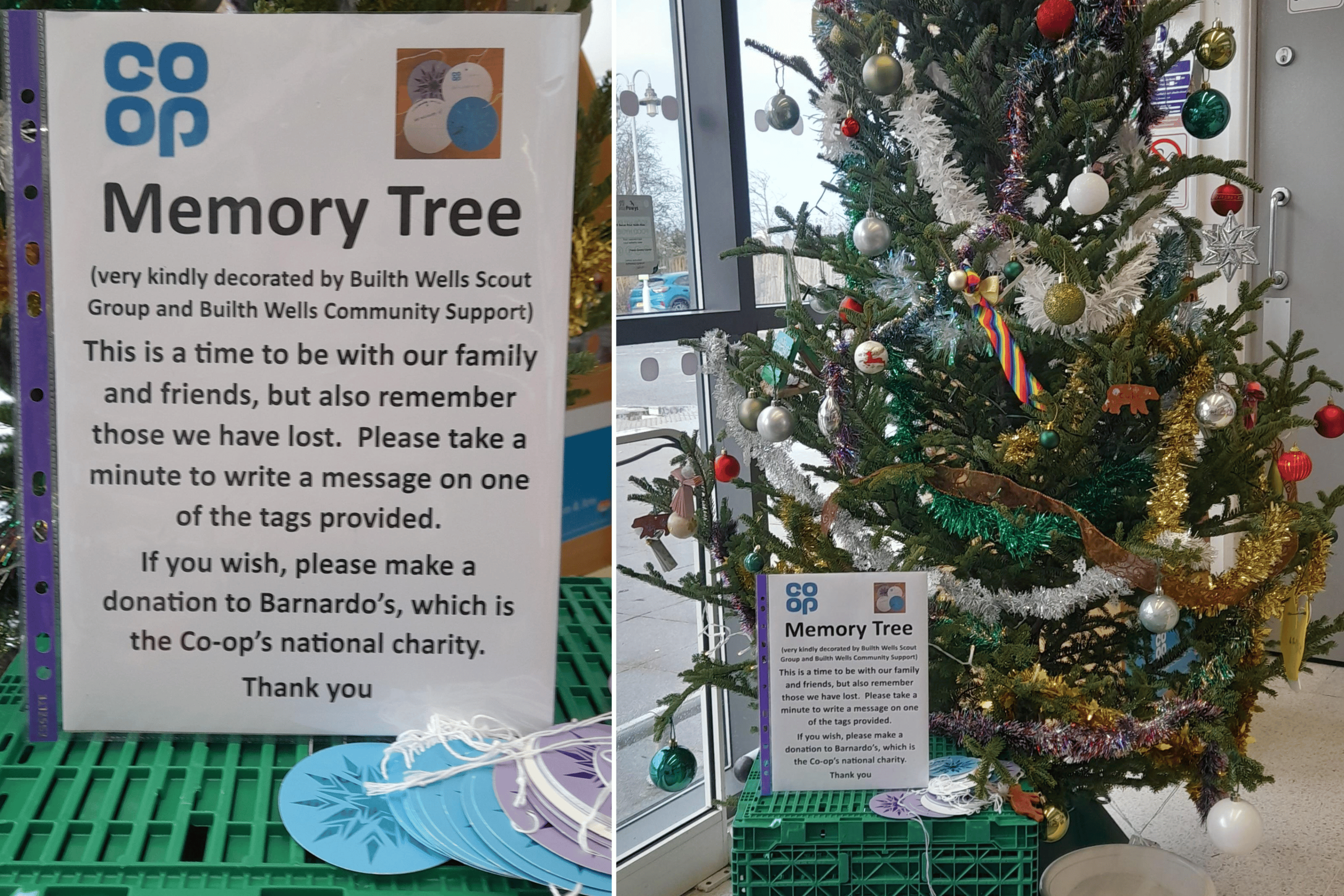 Tributes blossom as Builth memory tree raises more than £200 | brecon ...