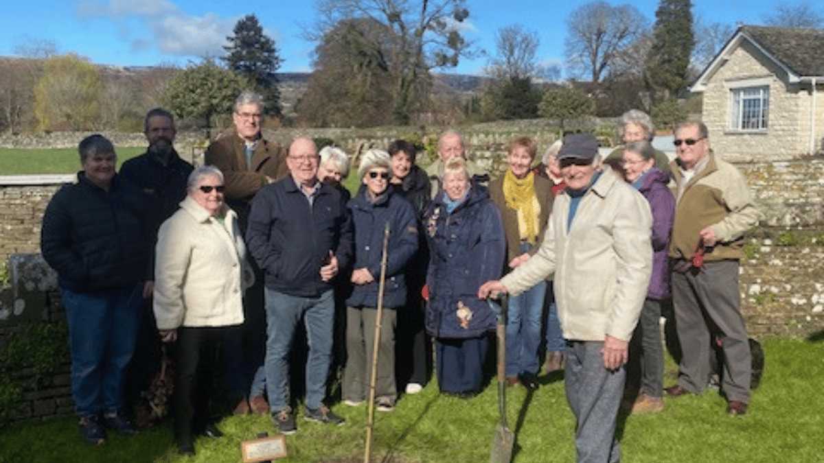 Tretower resident plants tree for King Charles III | brecon-radnor.co.uk