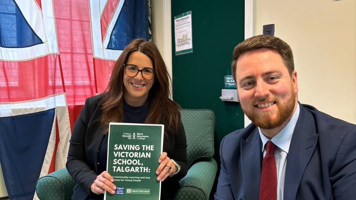 Fay Jones pushes for funding for former school redevelopment | brecon ...