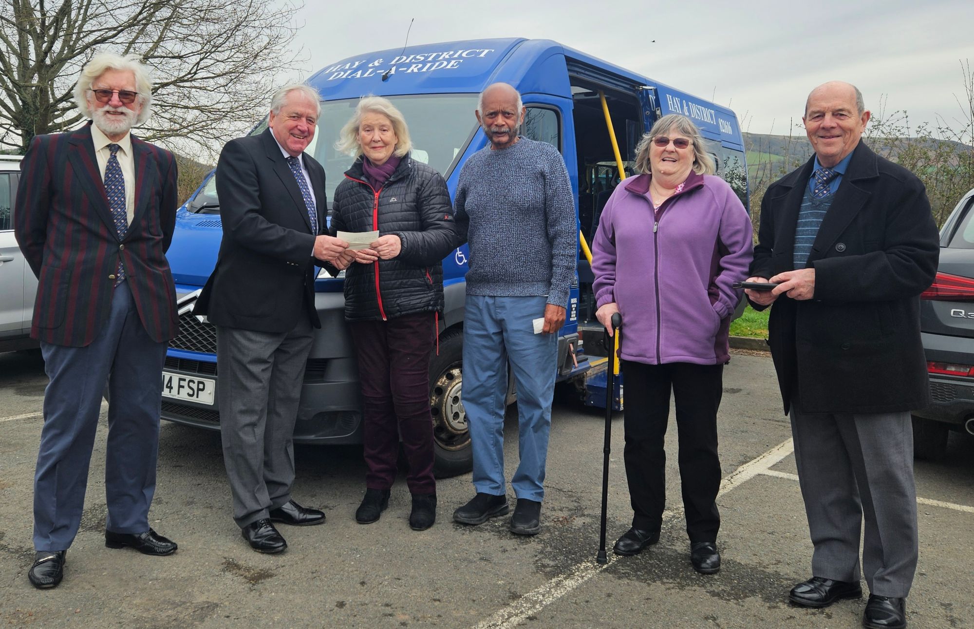 Freemasons ride in with £1300 donation for Hay Dial-a-Ride | brecon ...