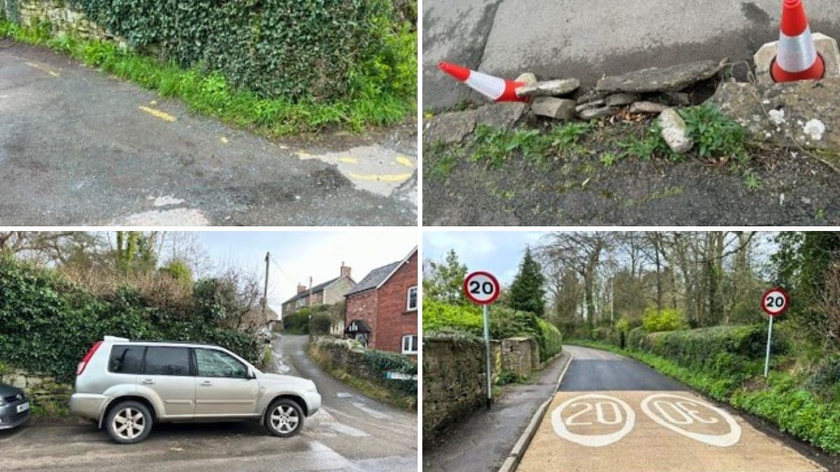 Village in uproar over 'crumbling' neglected main road | brecon-radnor ...