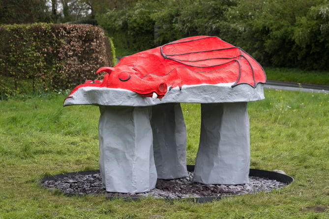 Sleeping Dragon war memorial returns to Presteigne | brecon-radnor.co.uk
