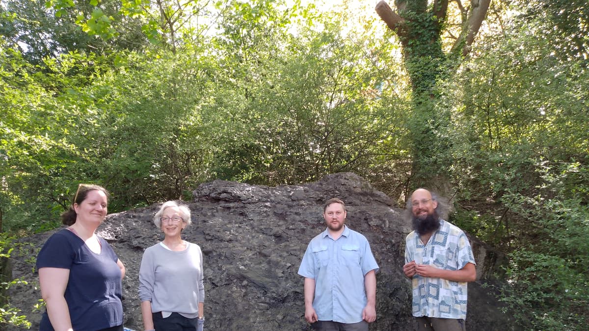 Iconic boulder in Llandrindod Wells uncovered by volunteers | brecon ...