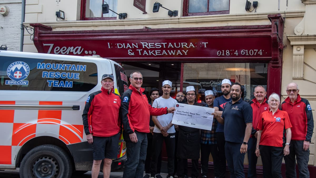 Indian restaurant holds fundraising event for Brecon Mountain Rescue ...