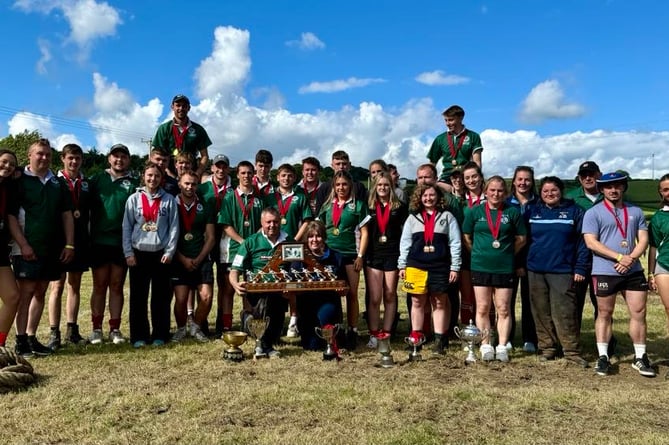 Trecastle YFC pull in the trophies at tug of war championships | brecon ...