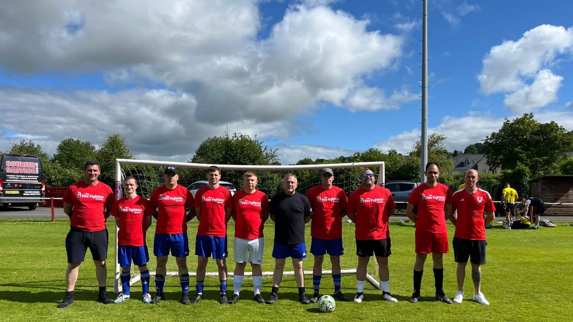 Mid Wales Fire and Rescue put on charity football match | brecon-radnor ...