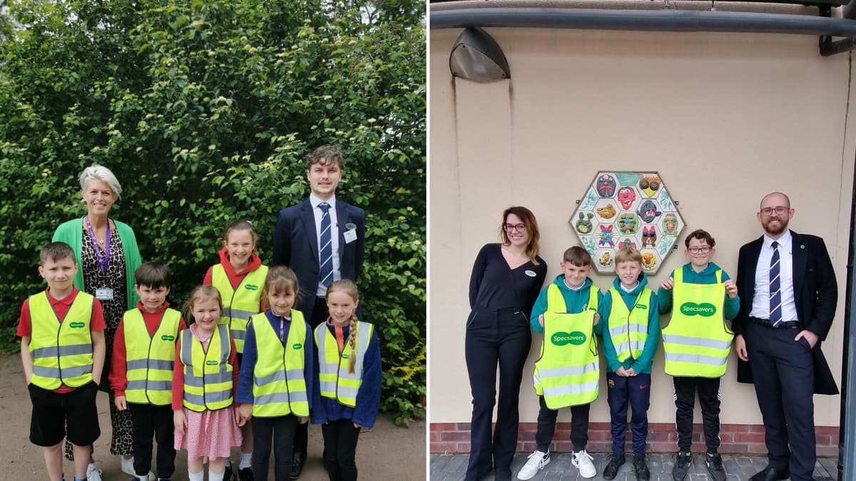 IN PICTURES: Opticians donates 500 hi-vis vests to local schools ...