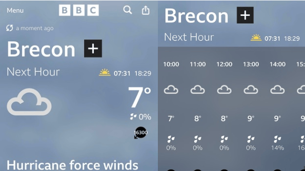BBC apologises for weather app glitch forecasting ‘hurricane force ... BBC apologises for weather app glitch forecasting ‘hurricane force ...
