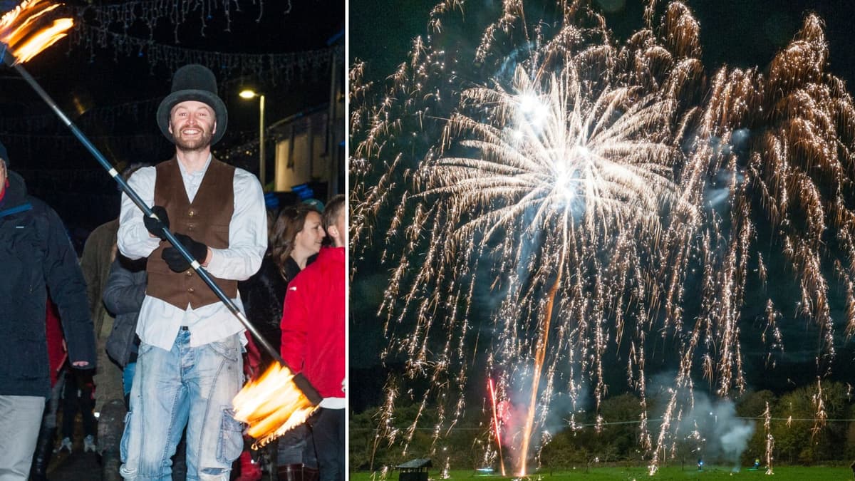 Fire juggling and live music at Presteigne fireworks display | brecon ...