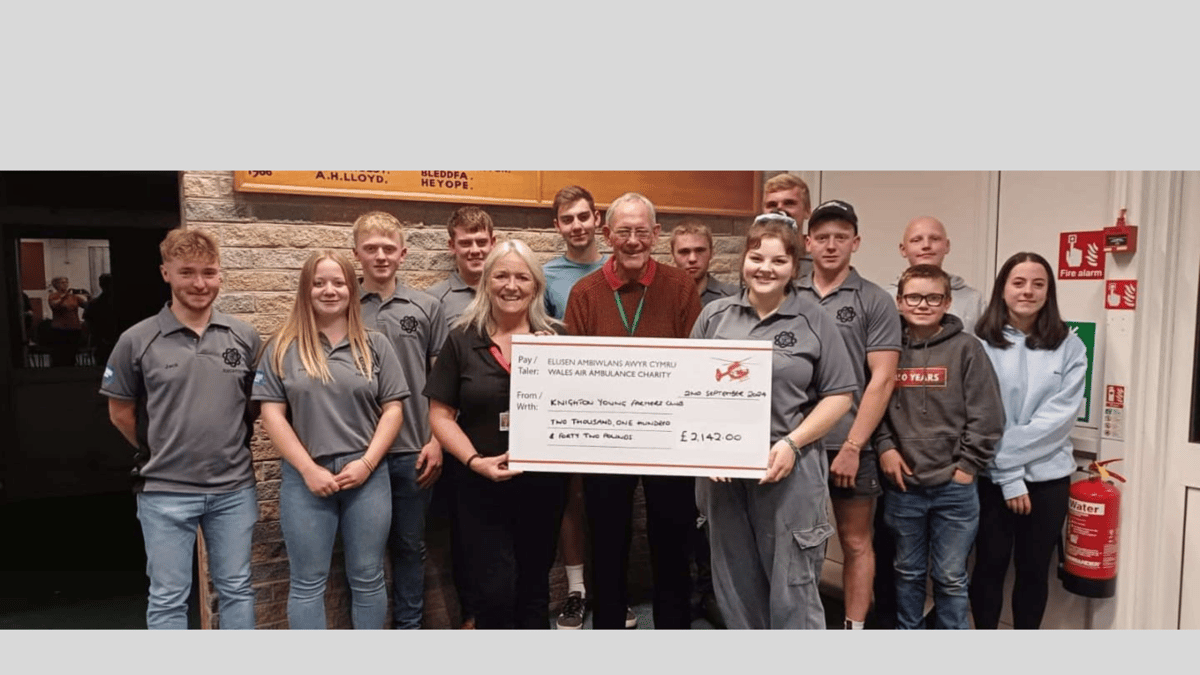 Knighton YFC walks 97km to raise more than £4,000 for charity | brecon ...