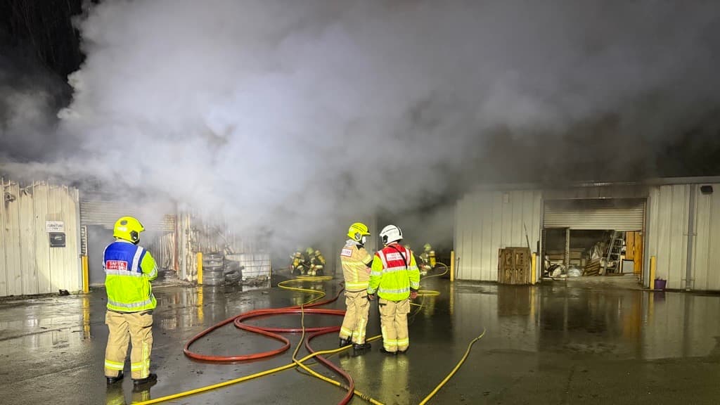 Fire breaks out at Welshpool industrial estate | brecon-radnor.co.uk