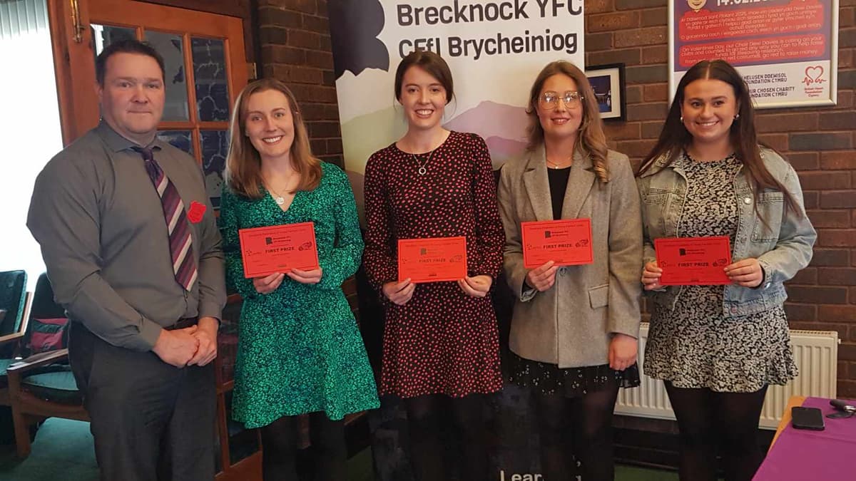 Sennybridge YFC sweeps County Speaking Day | brecon-radnor.co.uk