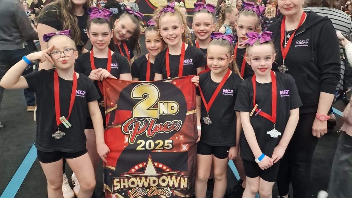 Talgarth cheerleaders secure second place in debut competition | brecon ...