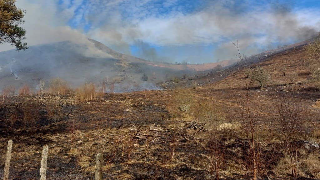 Fire crews battle 50-hectare grass fire near A470 | brecon-radnor.co.uk