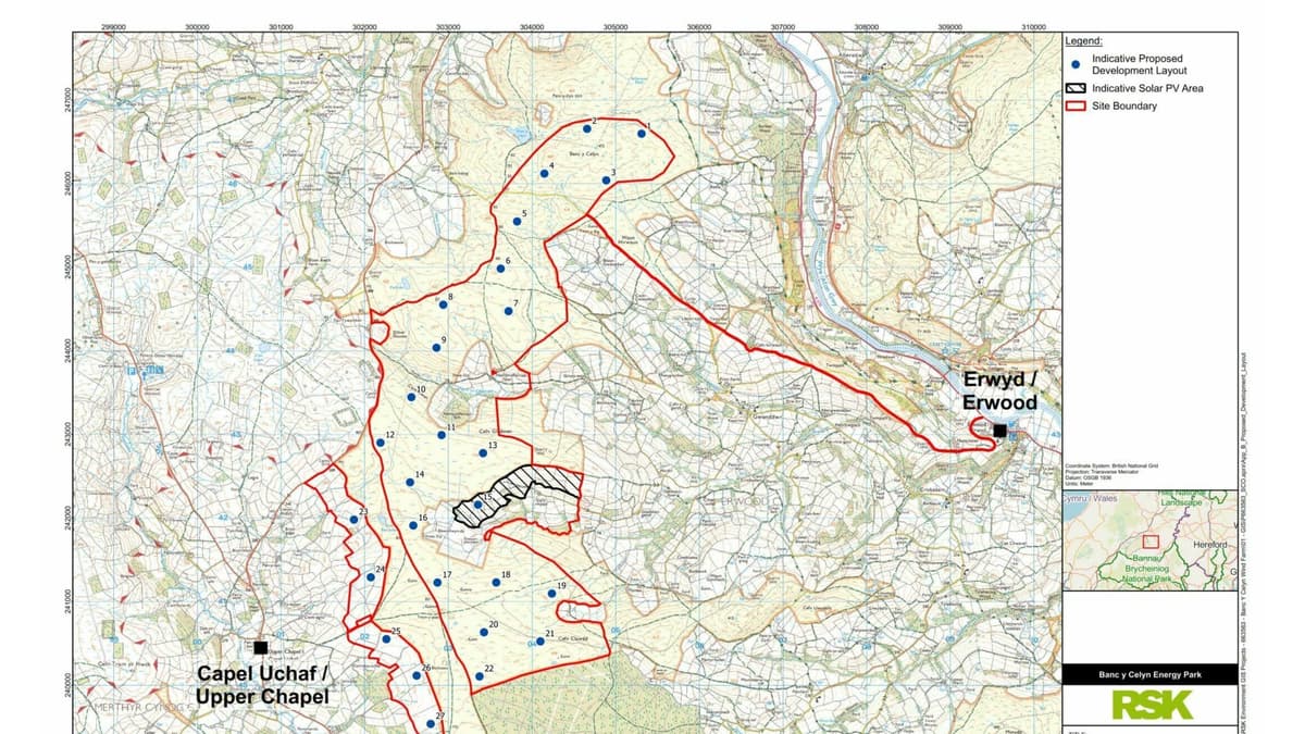 MoD raises concerns over Powys wind farm plans near military training ...