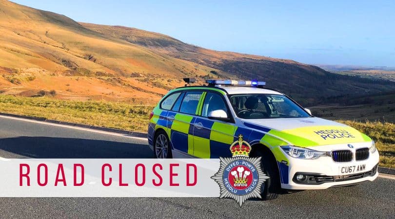 A44 closed from New Radnor to Walton due to collision | brecon-radnor.co.uk