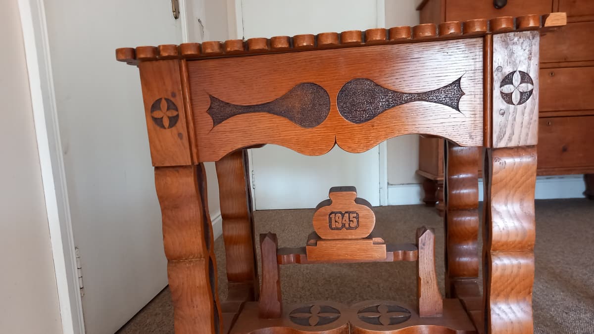 Commemorative handmade table used in VE Day 80 celebrations | brecon ...