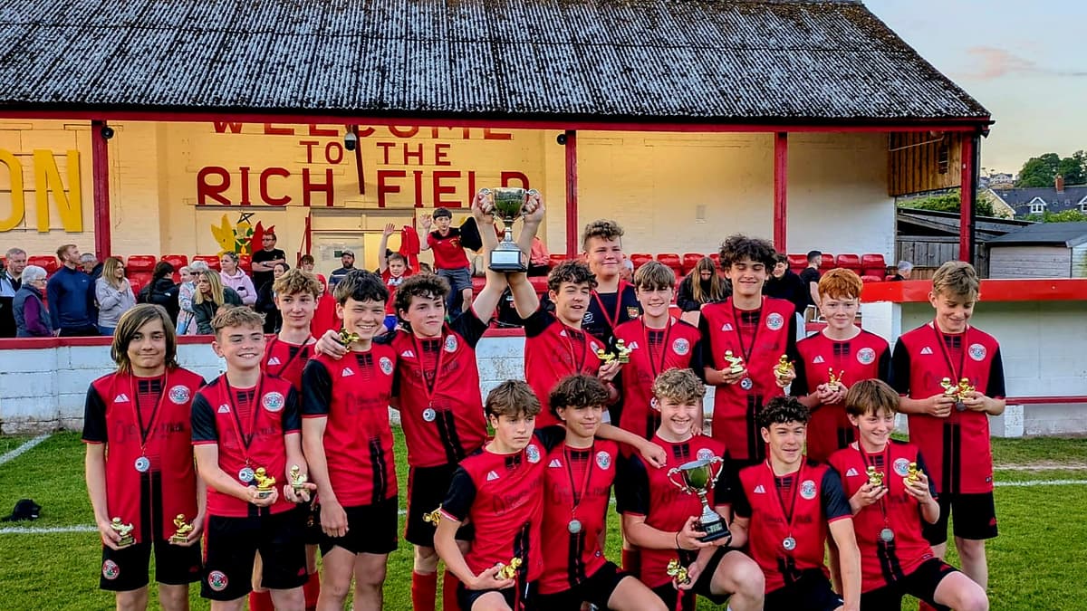 Talgarth Town Juniors Under-14s celebrate historic double in debut ...